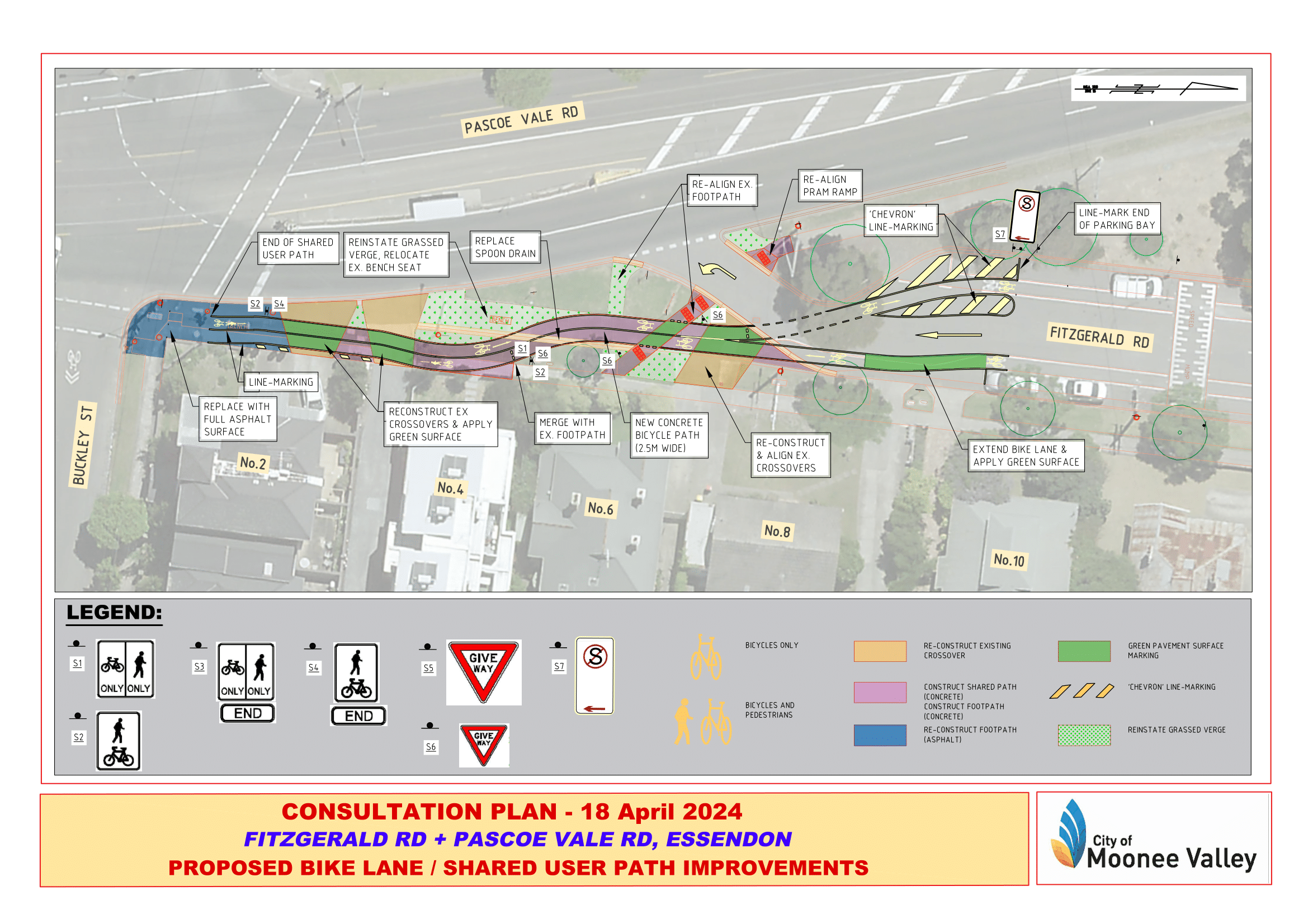 Fitzgerald and Pascoe Vale Roads: Proposed Shared User Path | MooneeBUG